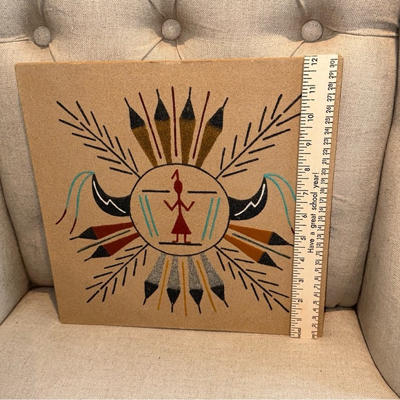 Wall Decor | 12x12 Native American Navajo Thunderbird Sand Art Signed ...